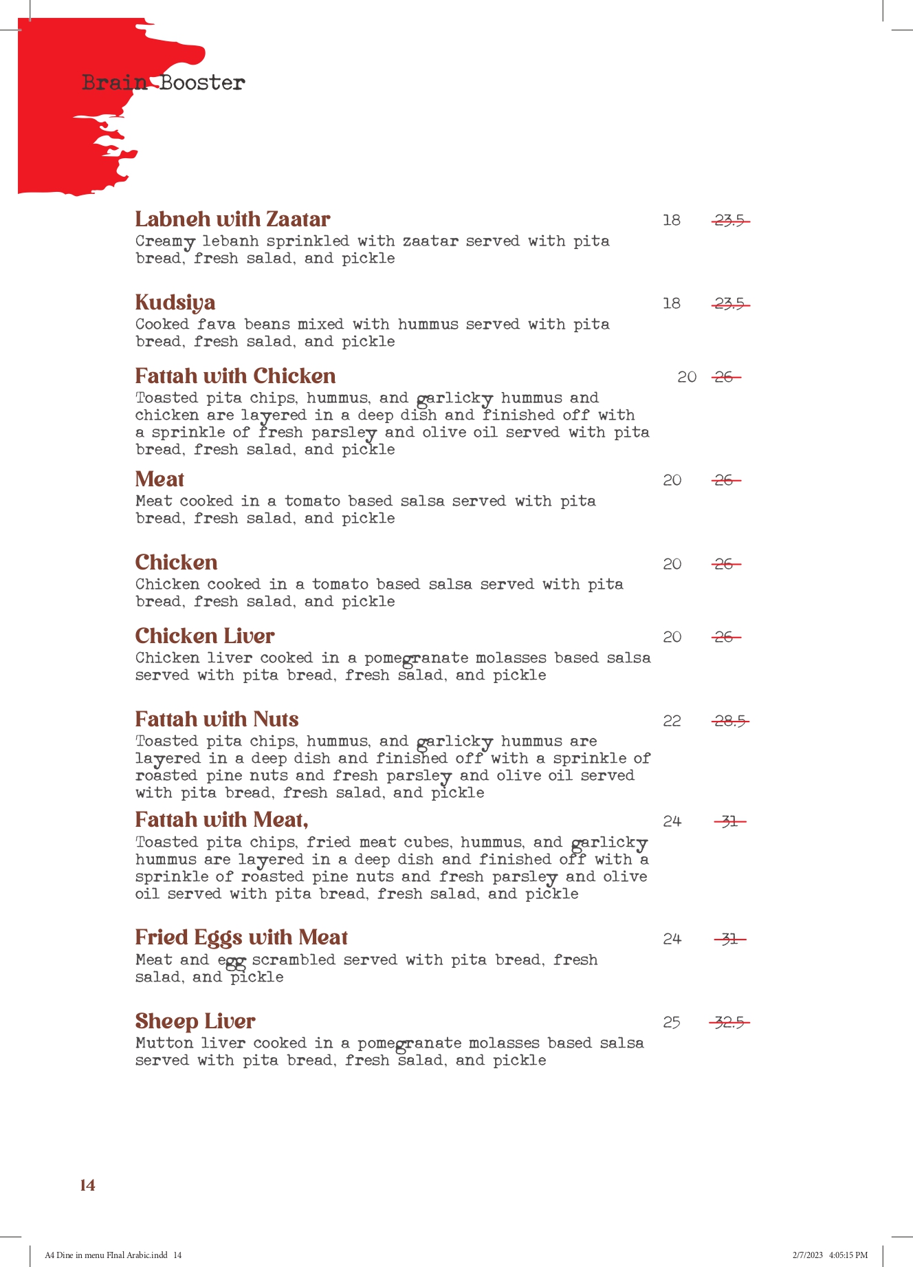 Menu - THE FOOD FACTORY OFFICIAL