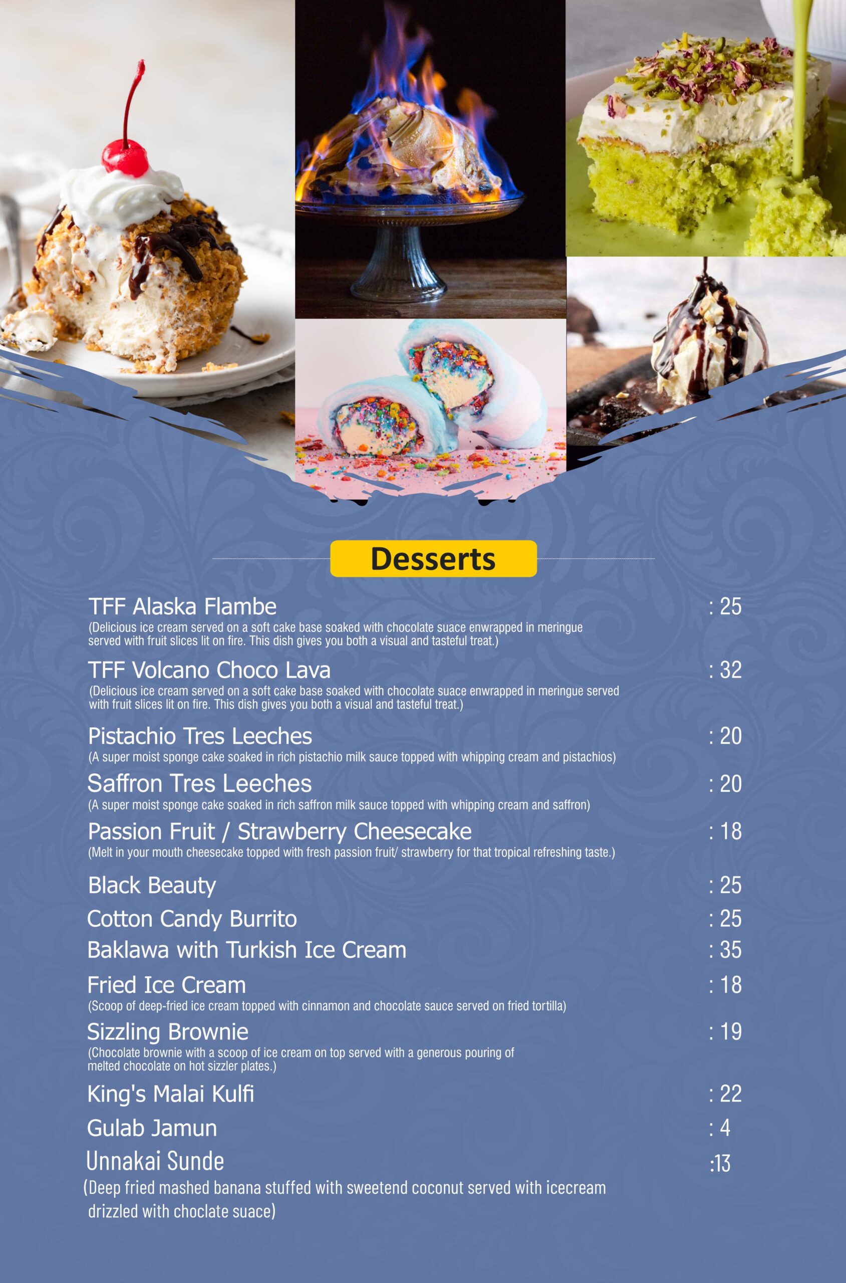 Menu – THE FOOD FACTORY OFFICIAL
