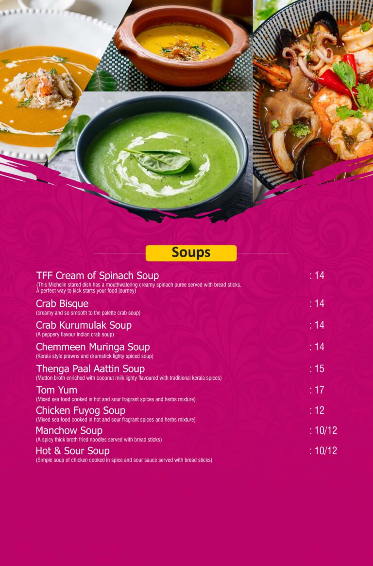 Menu – THE FOOD FACTORY OFFICIAL