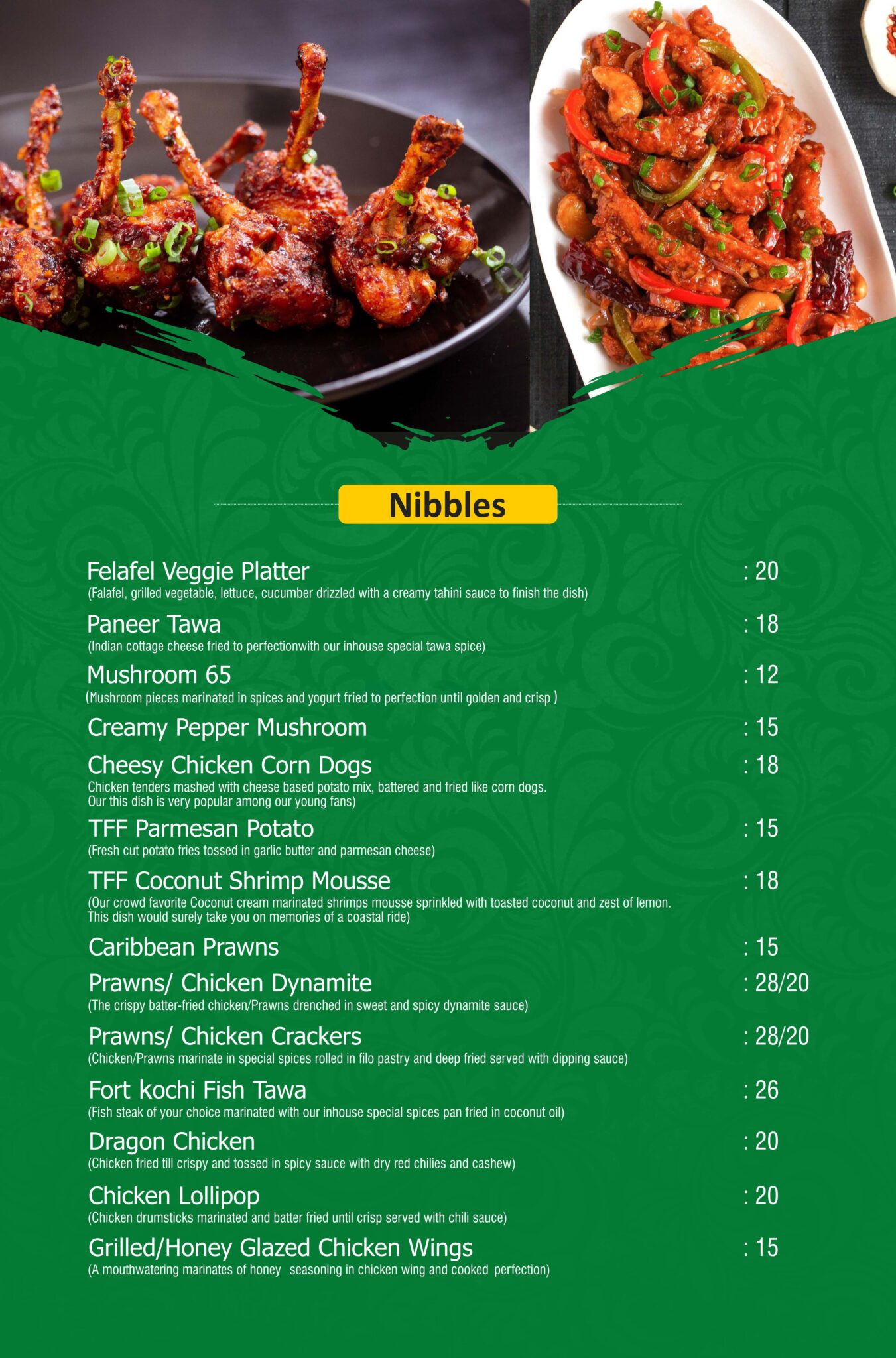 Menu – THE FOOD FACTORY OFFICIAL