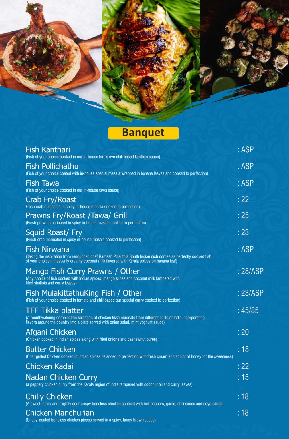 Menu – THE FOOD FACTORY OFFICIAL
