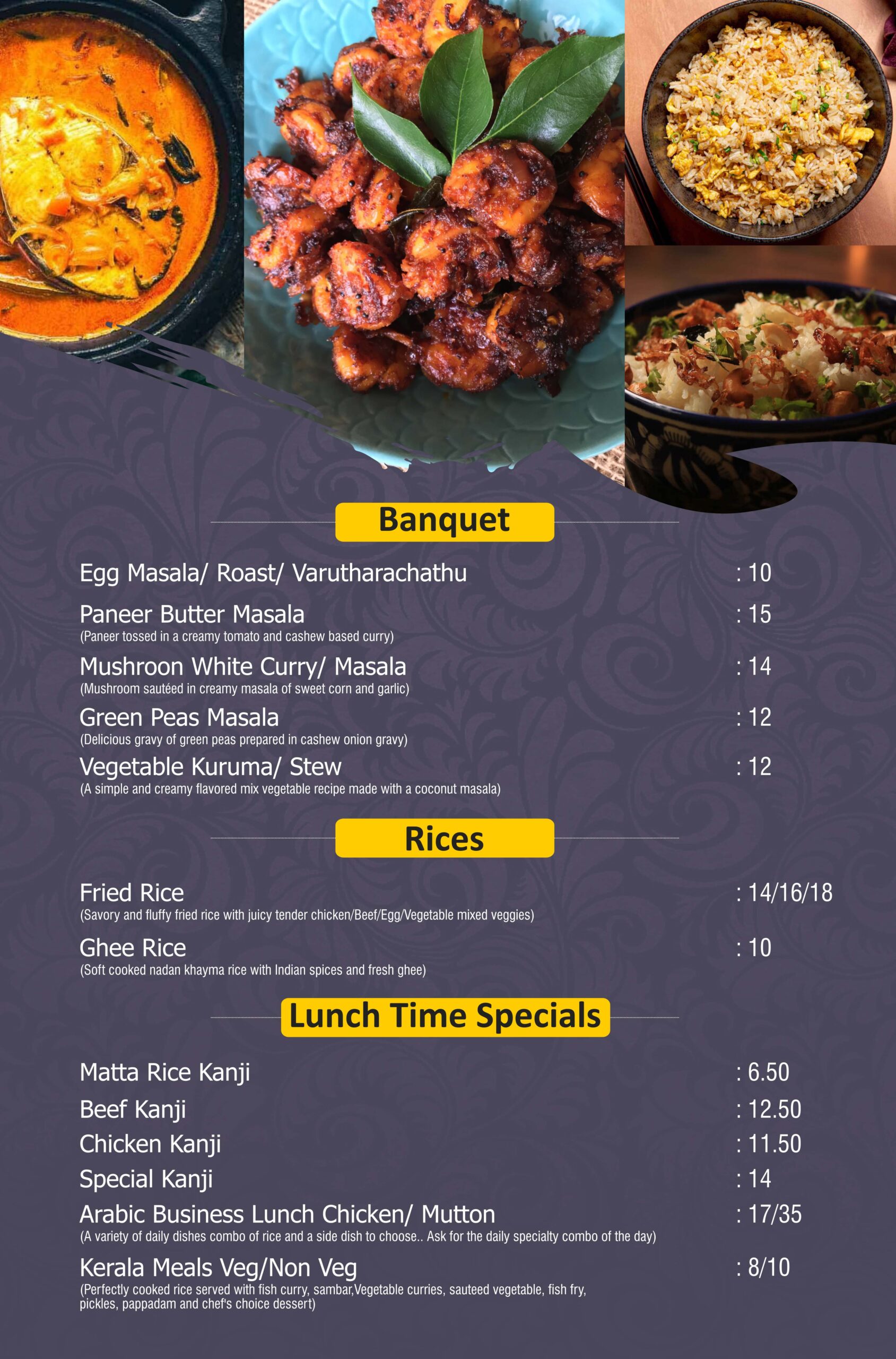Menu – THE FOOD FACTORY OFFICIAL